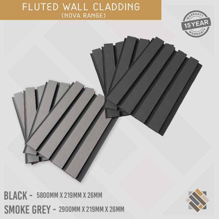 Fluted Composite Wall Cladding - Nova Range - Techno Composite Decking ...